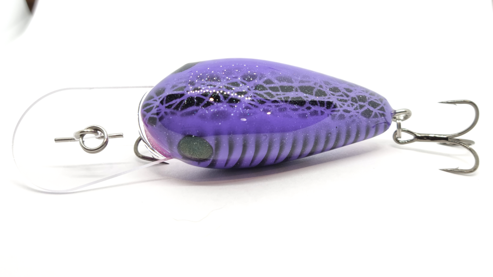Arbour 65mm diver - Purple Stripe – Arbour Lures